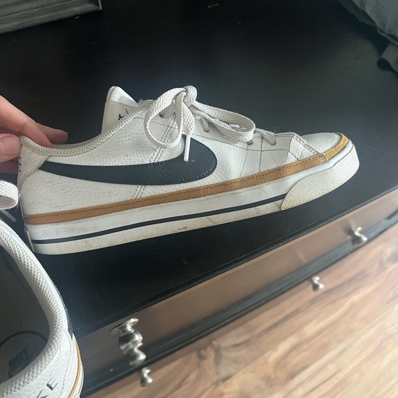 Nike | Shoes | Nike White And Ochre Sneaker | Poshmark